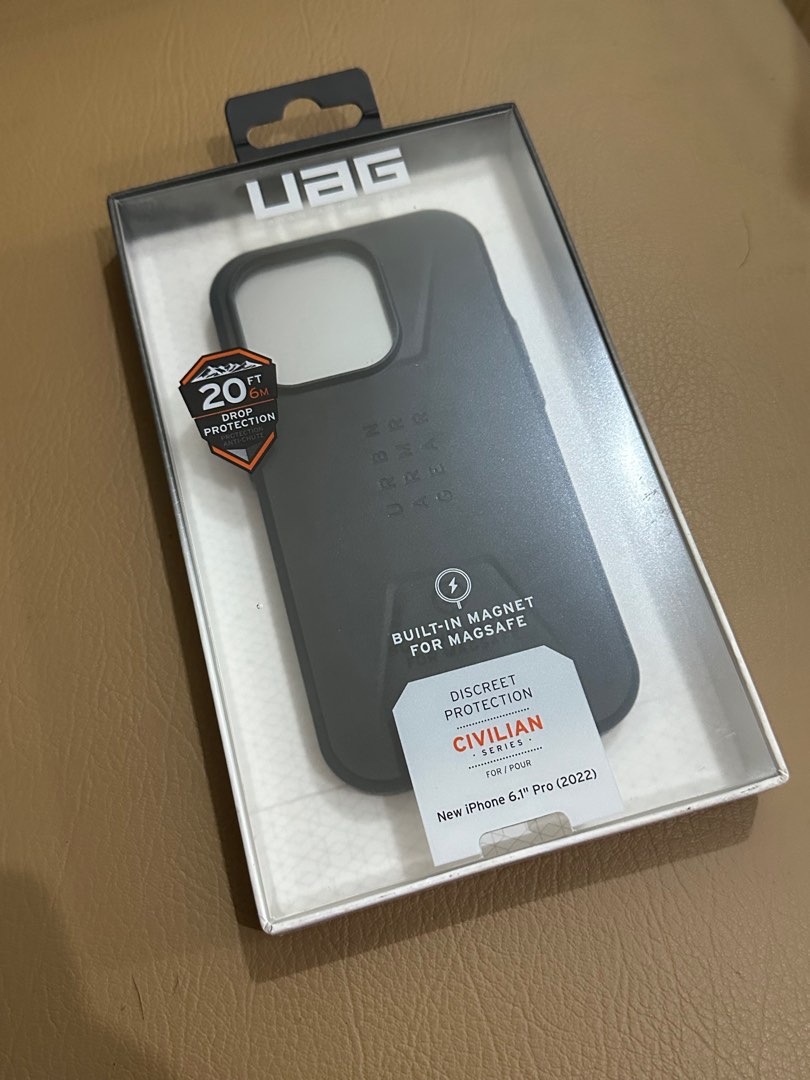 ORIGINAL UAG Civilian MagSafe Case for iPhone 14 Pro (Black), Mobile ...