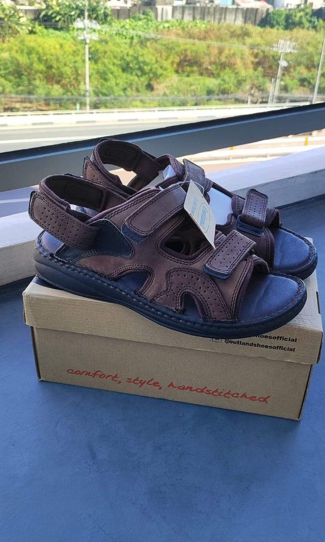 Outland Genuine Seth Leather Sandals 10, Men's Fashion, Footwear ...