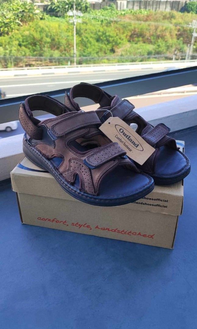 Outland Genuine Seth Leather Sandals 10, Men's Fashion, Footwear ...