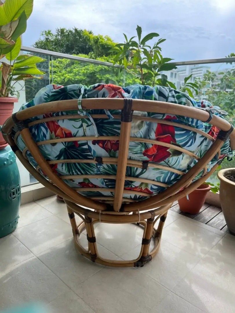 Papasan Rattan Chair, Furniture & Home Living, Furniture, Chairs on ...