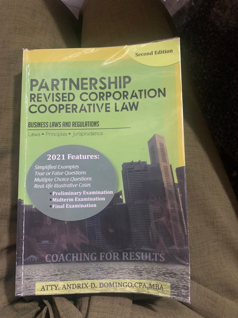 Partnership: Revised Corporation, Cooperative Law (2021 edition ...