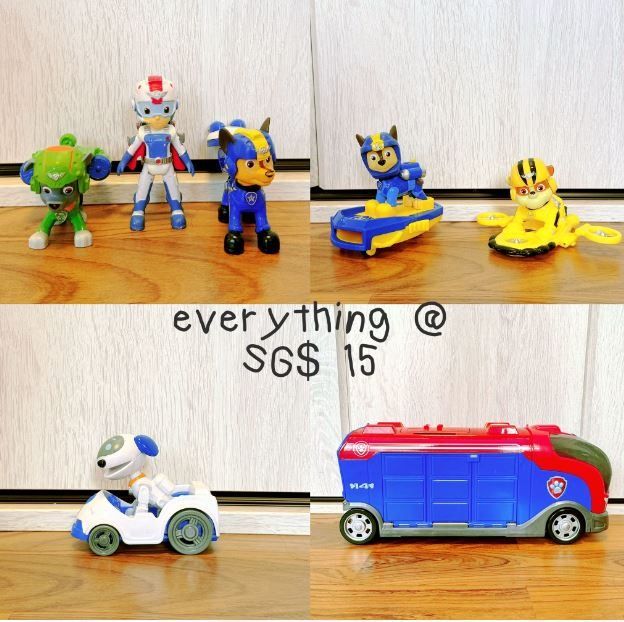 Paw Patrol Figurines + Paw Patrol Mission Paw - Mission Cruiser - Robo Dog and Vehicle, Hobbies ...
