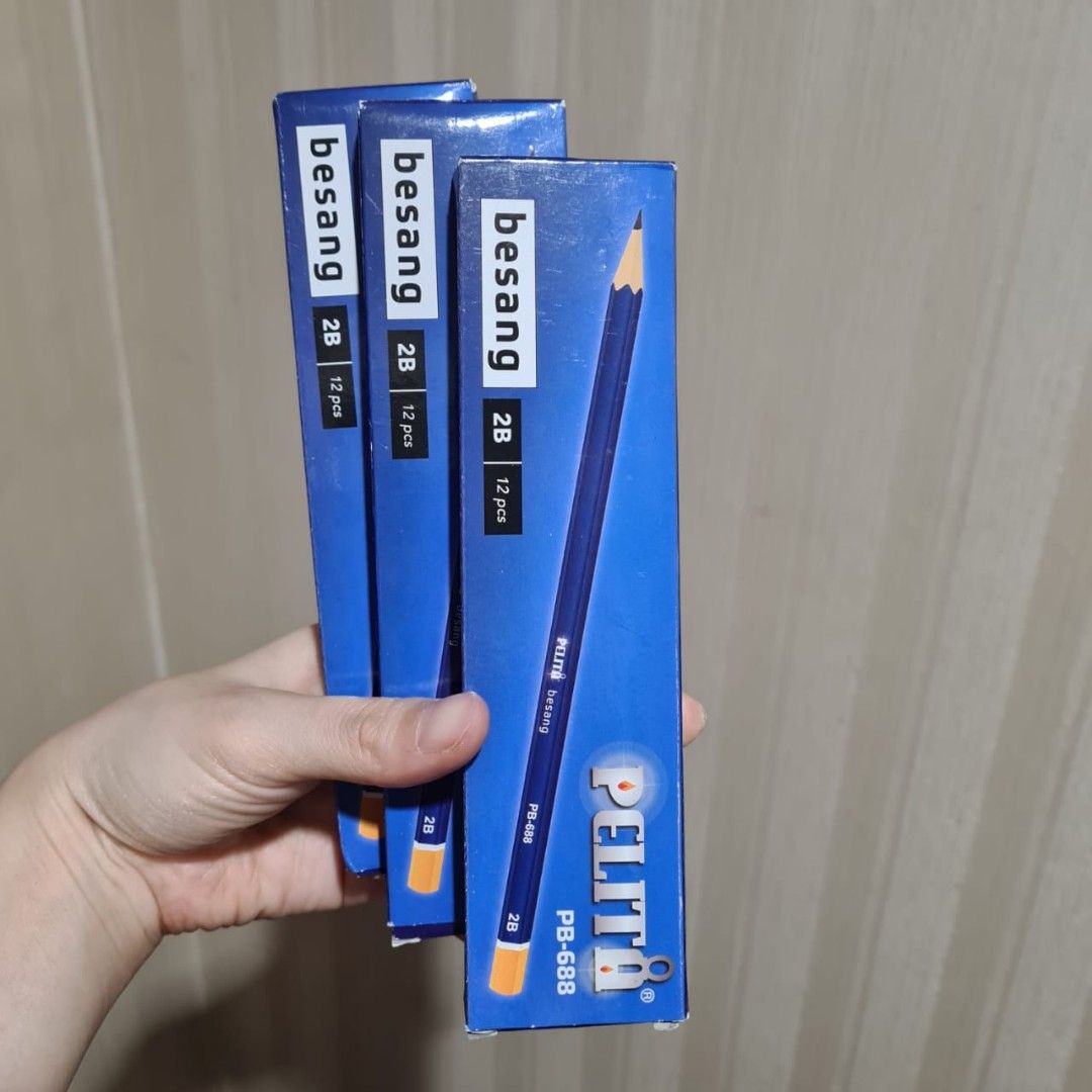 Pensil 2B Pelita (1box isi 12biji), Buku & Alat Tulis, Alat Tulis di ...