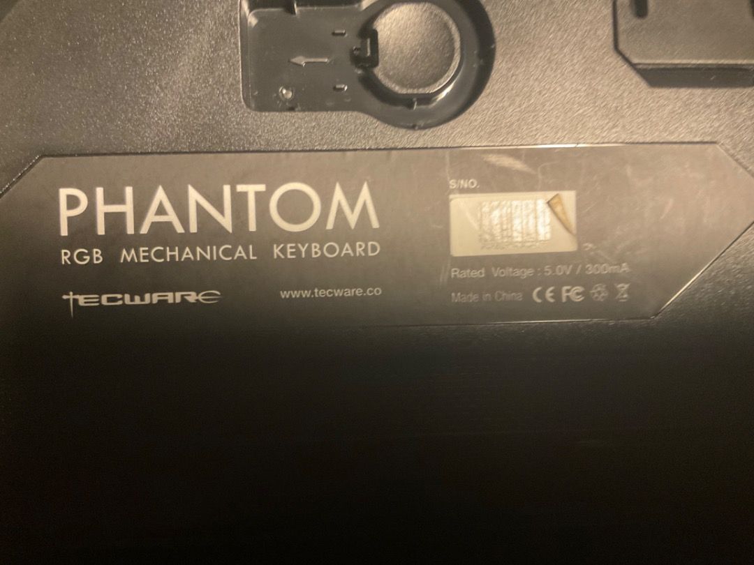 PHANTOM RGB WIRED USB MECHANICAL GAMING KEYBOARD BLUE SWITCHES ...