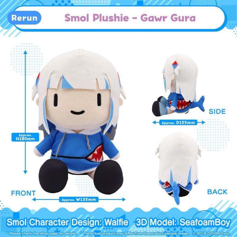 [PO till 31 Jan 2024] Hololive EN smol merch plush T shirt keychain ...