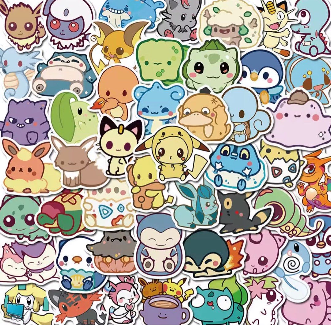 Pokemon Stickers set of 50, Hobbies & Toys, Stationery & Craft, Art ...