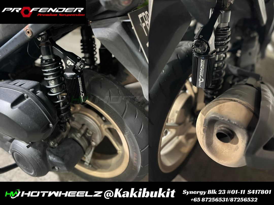 PROFENDER X SERIES SUSPENSION-YAMAHA AEROX, Motorcycles, Motorcycle ...