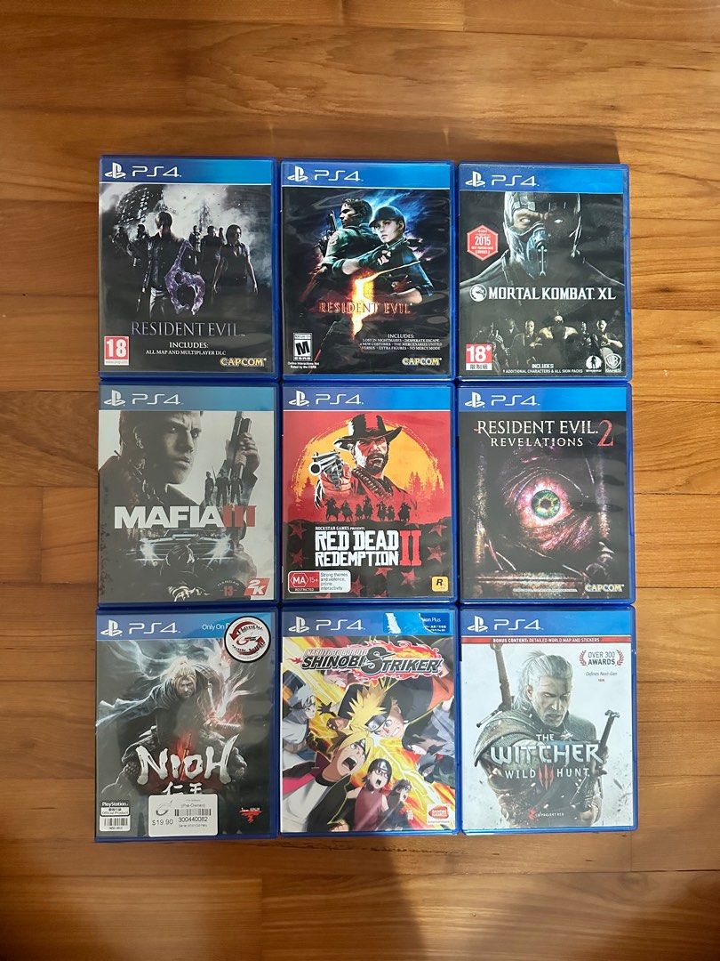 PS4 game Resident Evil 6 / Resident Evil 5 / Mortal Kombat XL / Mafia 3 ...
