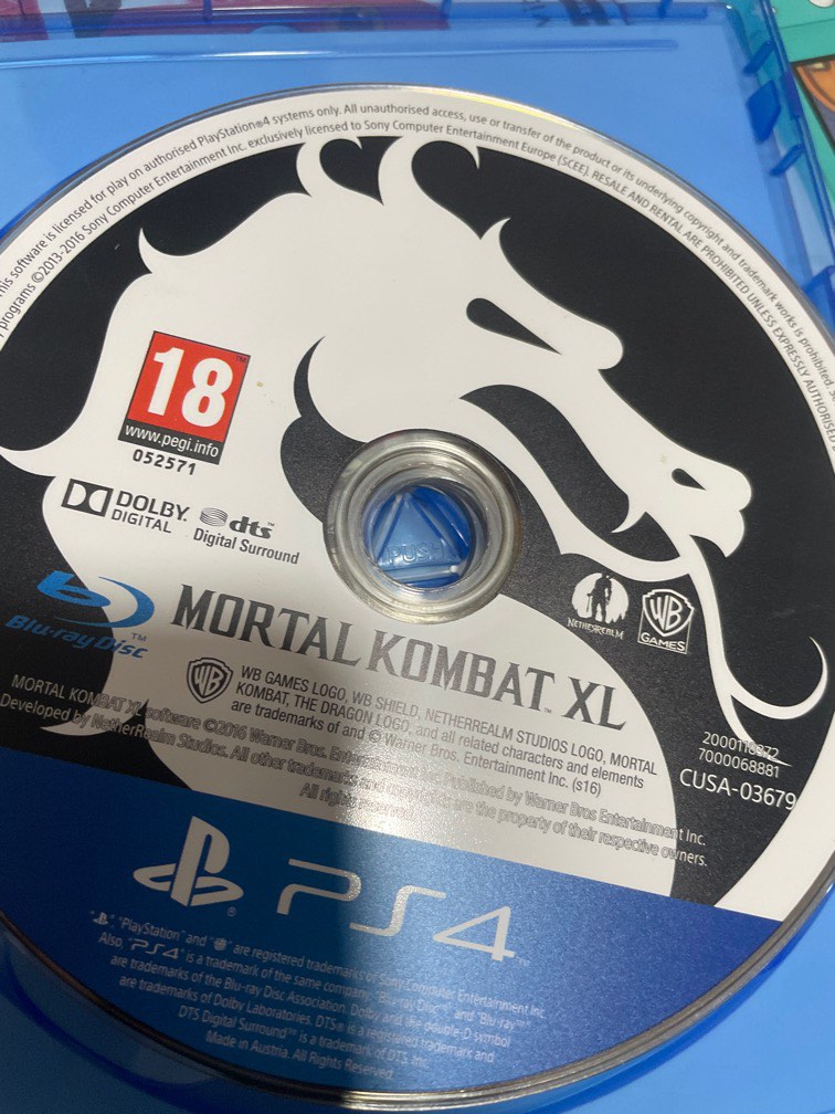 PS4 mortal Kombat Xl in empty game case, Video Gaming, Video Games ...