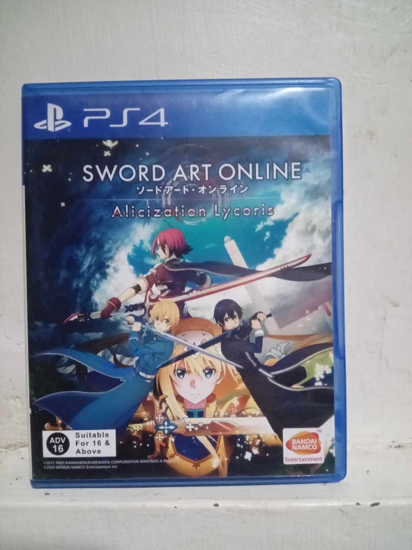 PS4 Sword Art Online Alicization Lycoris, Video Gaming, Video Games ...