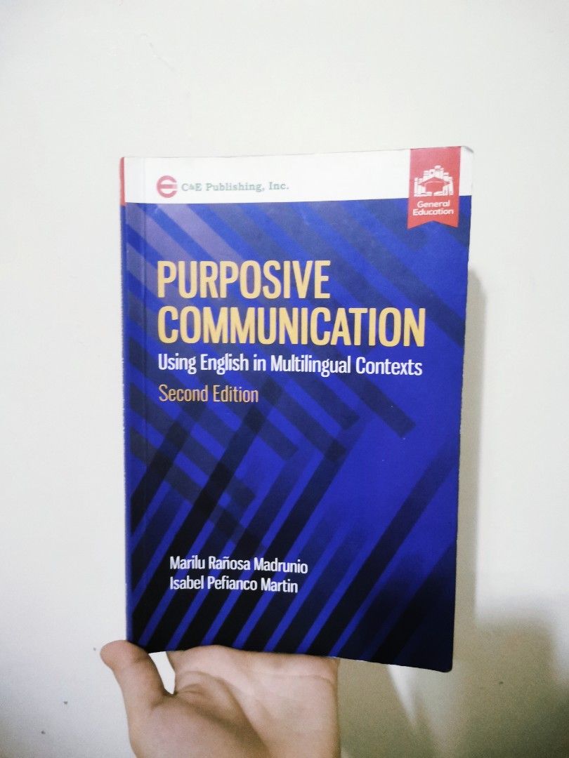 PURPOSIVE COMMUNICATION BOOK, Hobbies & Toys, Books & Magazines, Textbooks on Carousell