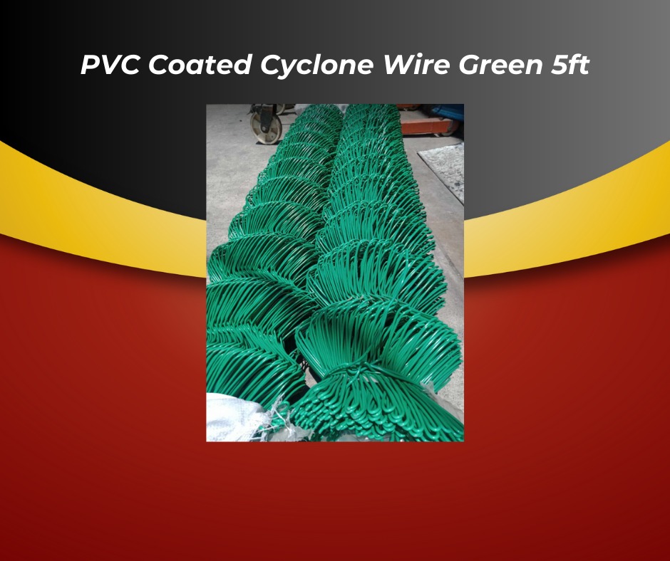 PVC Coated Cyclone Wire Green 5ft, Commercial & Industrial, Industrial ...