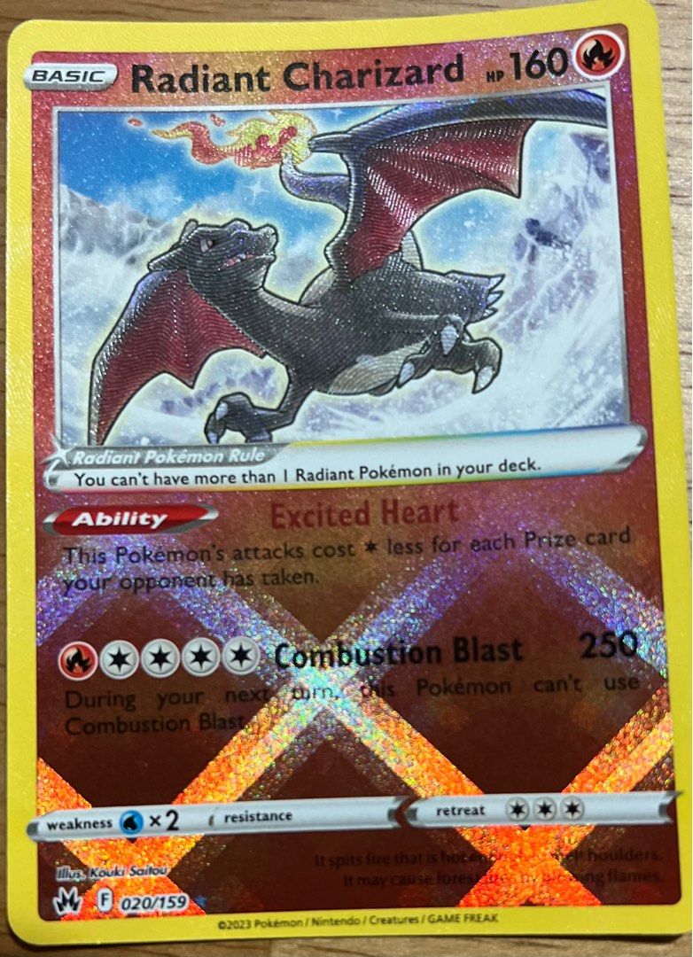 Radiant Charizard, Hobbies & Toys, Memorabilia & Collectibles, Vintage ...