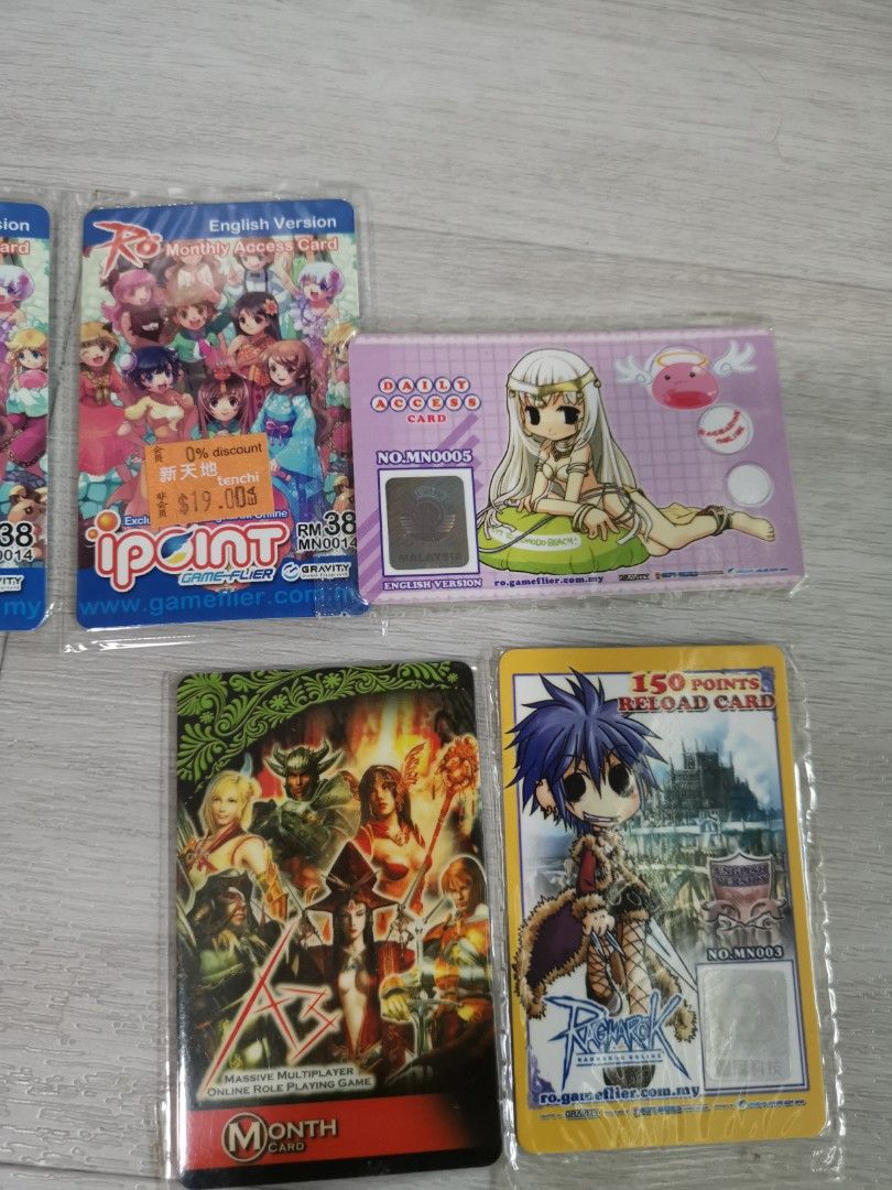 Ragnarok online reload cards and game cards, Hobbies & Toys ...