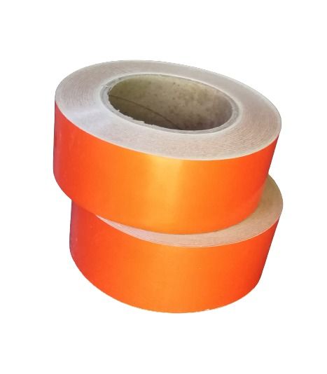 Reflective Sticker Roll Tape Orange 4 inches and 2 inches, Commercial ...