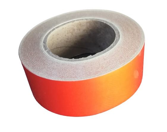 Reflective Sticker Roll Tape Orange 4 inches and 2 inches, Commercial ...