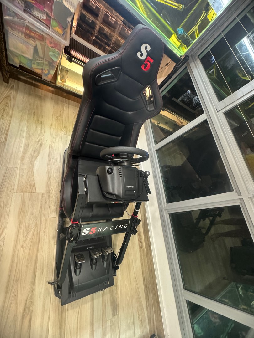 S5 Supra racing simulator with logitech G29, Video Gaming, Gaming ...