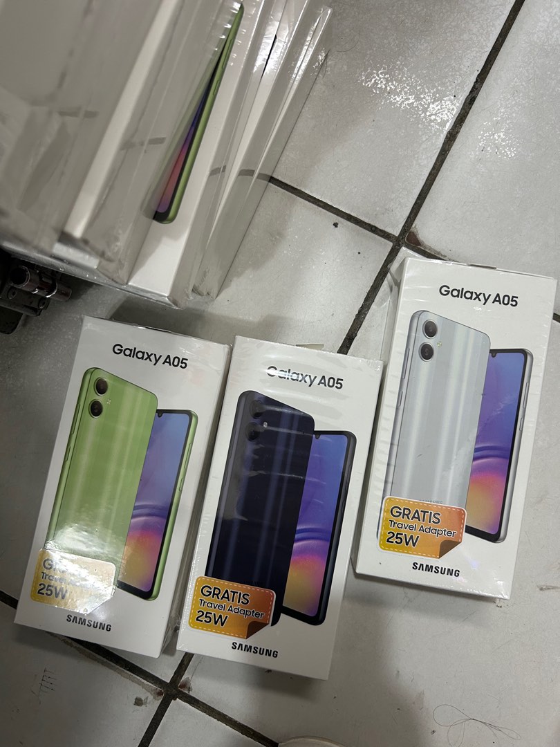 Samsung A05 box New, Telepon Seluler & Tablet, Ponsel Android, Samsung ...