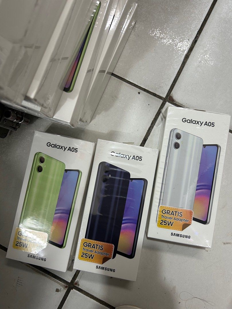 Samsung A05 box New, Telepon Seluler & Tablet, Ponsel Android, Samsung ...