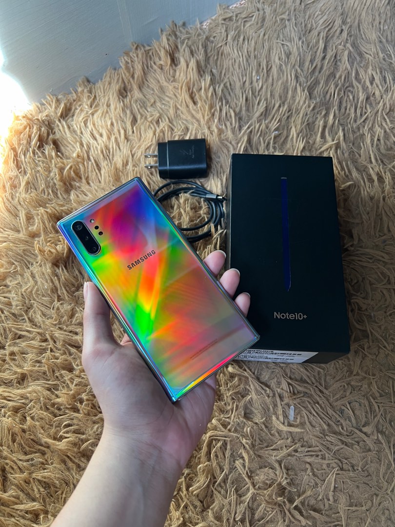 SAMSUNG NOTE 10 plus Aura Glow 256 FU, Mobile Phones & Gadgets, Mobile ...