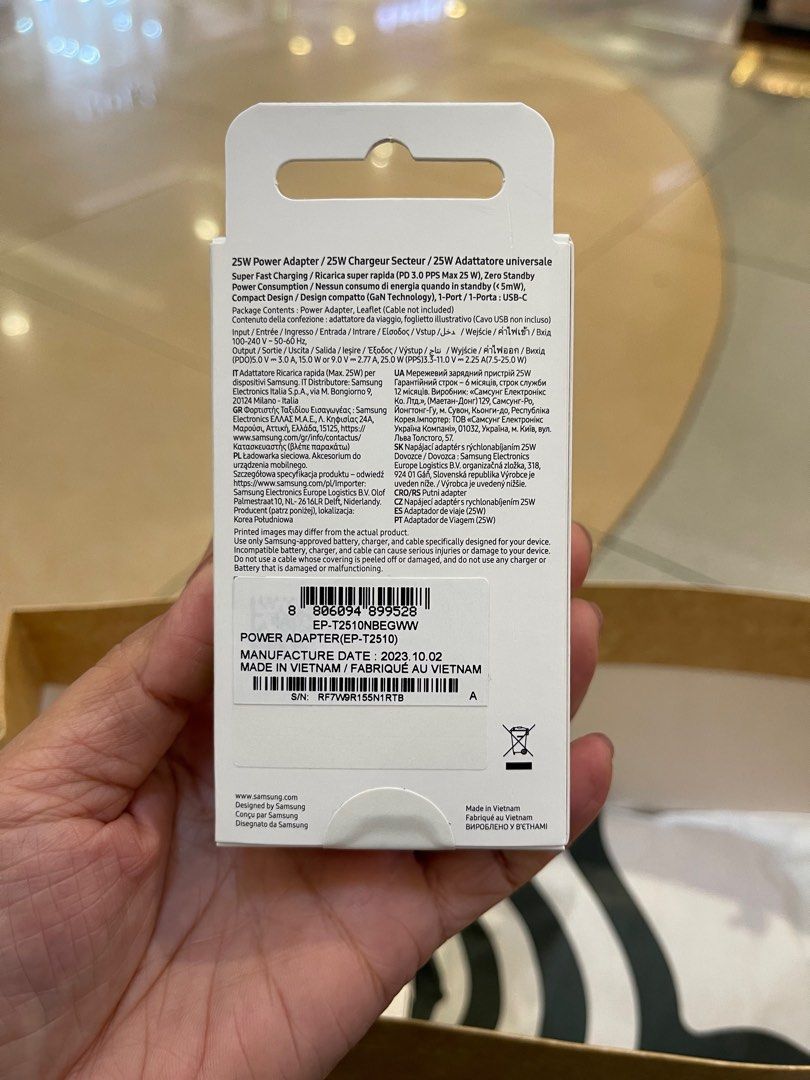 Samsung Original 25W adapter Brandnew and Sealed, Mobile Phones ...