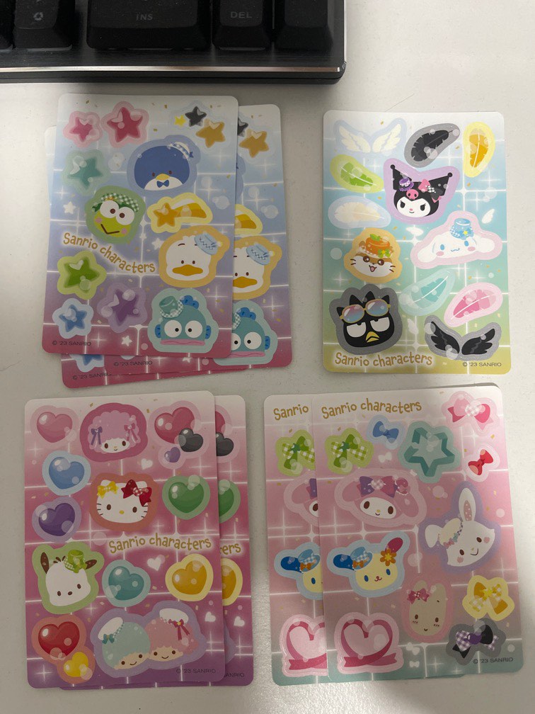 Sanrio Stickers, Hobbies & Toys, Memorabilia & Collectibles, Fan ...
