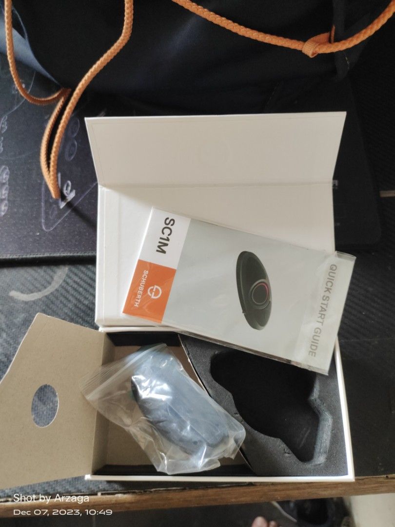 schuberth m1 pro half face helmet large with sc1m intercom, extra clear ...