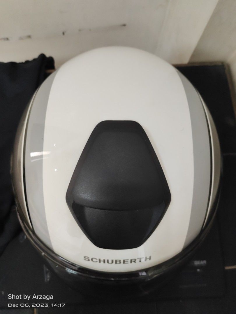 schuberth m1 pro half face helmet large with sc1m intercom, extra clear ...