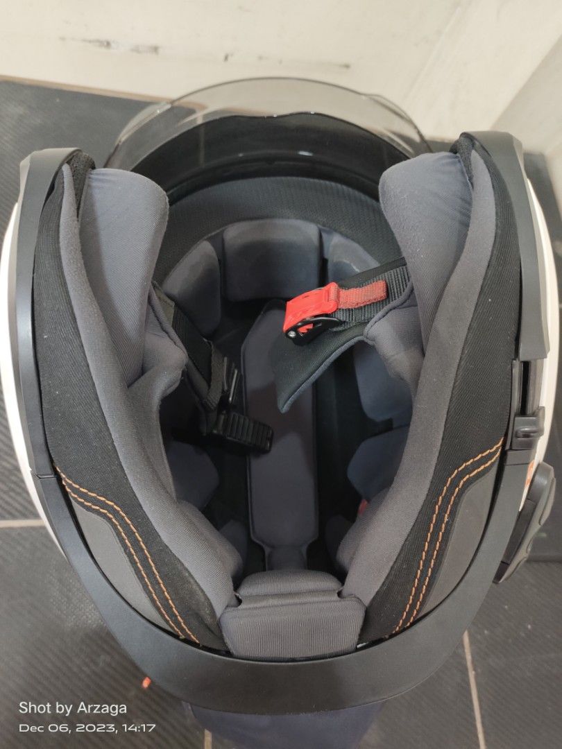 schuberth m1 pro half face helmet large with sc1m intercom, extra clear ...