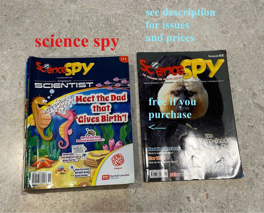 science spy / casco science / singapore science magazines, Hobbies ...