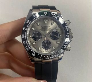 INSTOCK Seiko Daytona Ghost Mod / Seiko Submariner mod / seiko ap mod ...