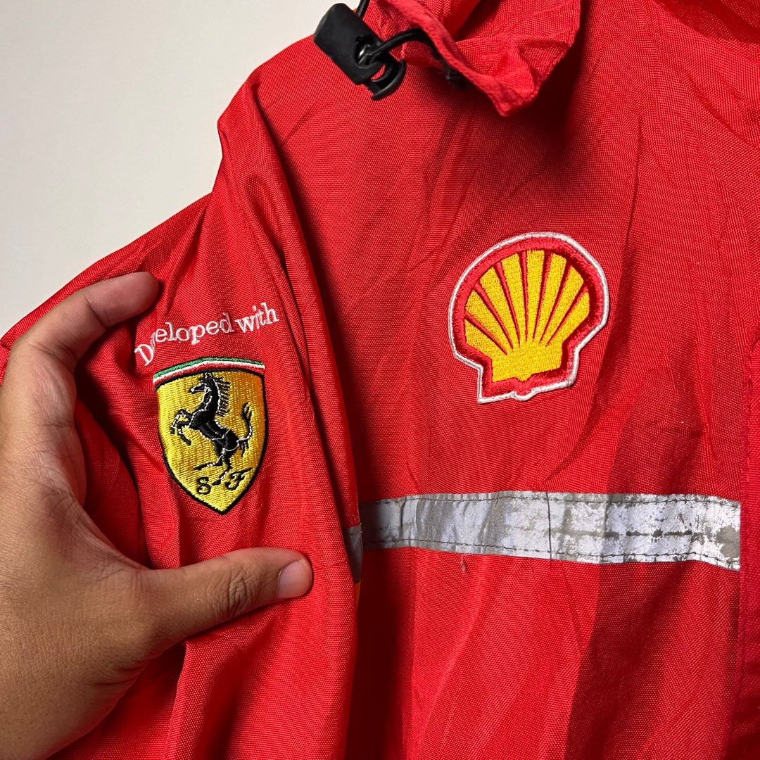 Shell x Ferrari V Power Jacket Raincoat XL, Women's Fashion, Coats ...