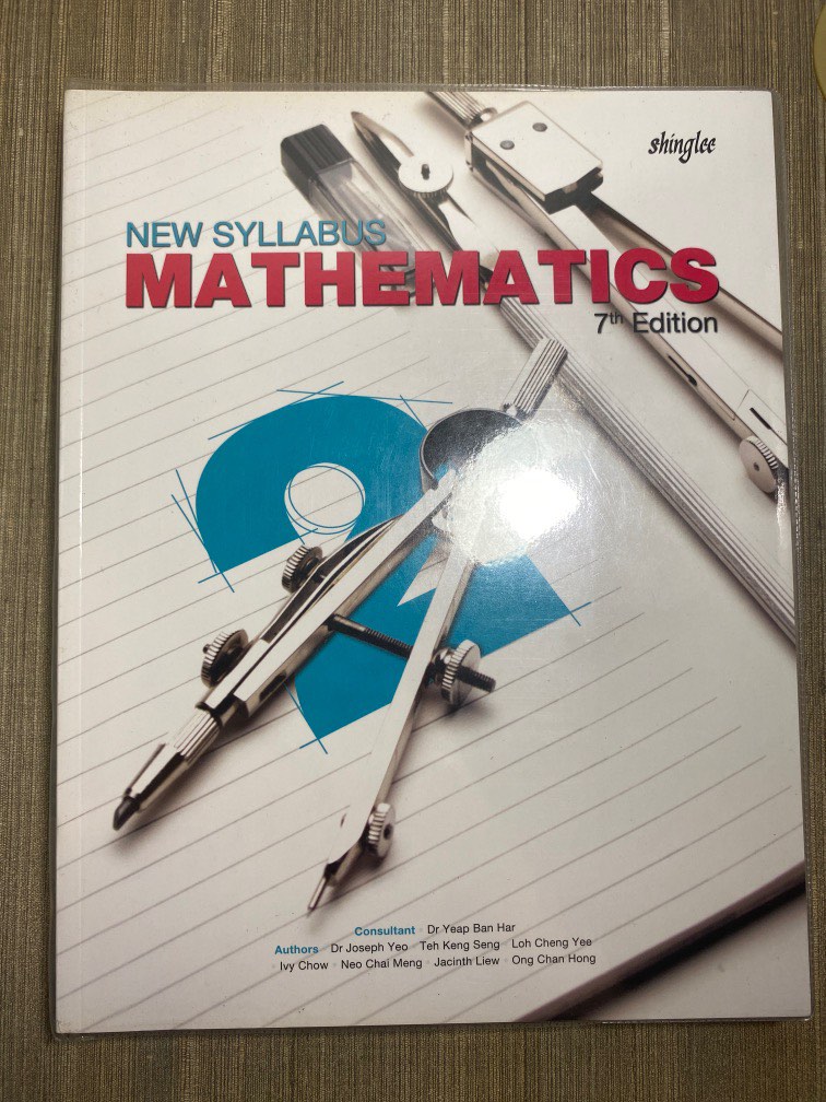 Shinglee Sec 2 Math Book Mathematics Textbook 7th edition New syllabus ...