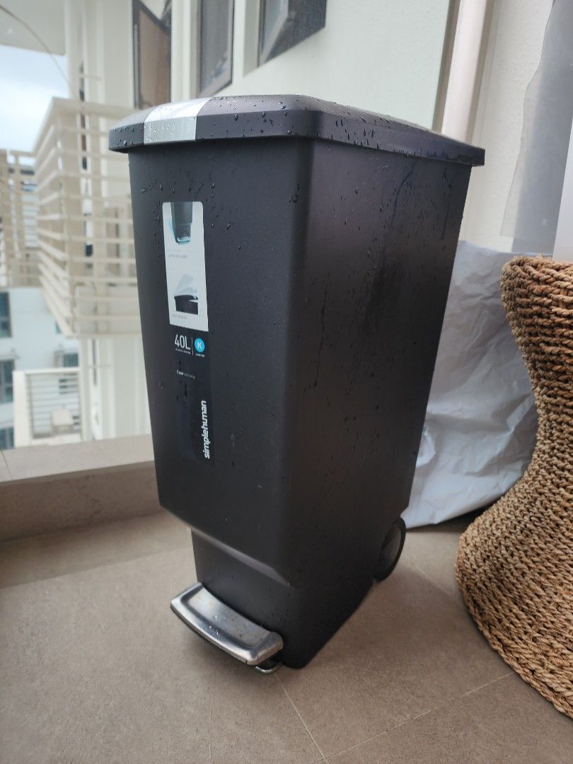 Simplehuman 40l Step Bin, Furniture & Home Living, Cleaning & Homecare ...