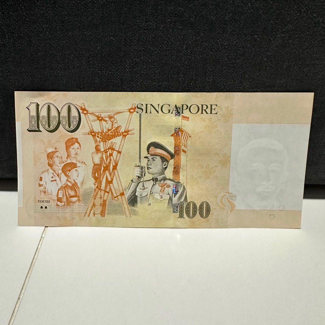 Singapore $100 Note with nice serial number, Hobbies & Toys ...