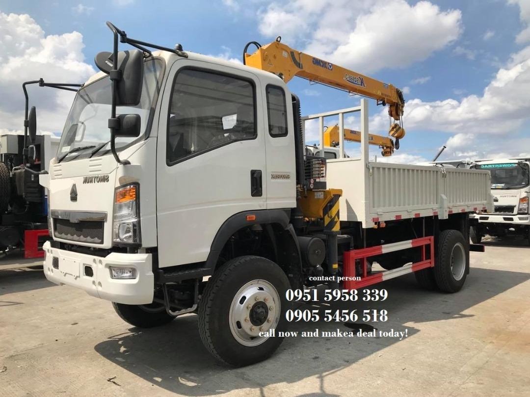 sinotruk h3 6 wheeler boom truck 3.2 tons 4x4 drive euro 4, Special ...