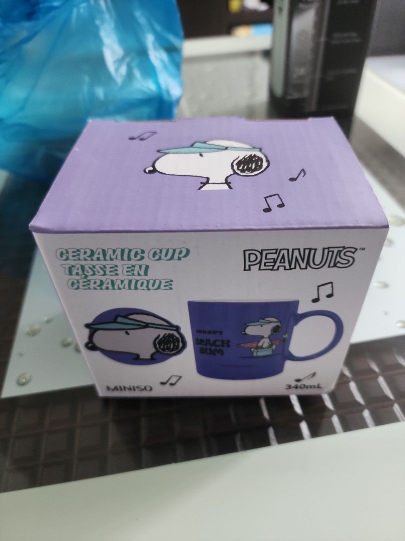 Snoopy Peanuts Cup Mini so 340Ml, Furniture & Home Living, Kitchenware & Tableware, Coffee & Tea ...