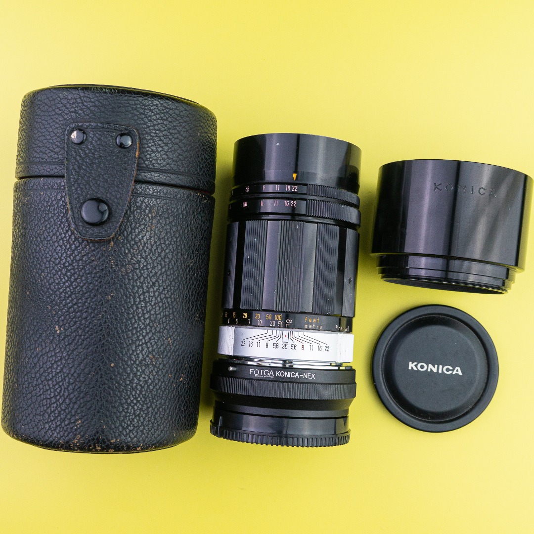 (SONY E-MOUNT) Konica Hexanon 135mm F3.5 Vintage Prime Portrait Lens ...