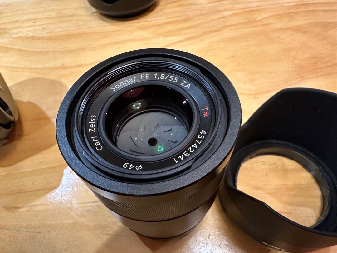 Sony Zeiss 55mm f/1.8 E mount full frame prime lens, Photography, Lens ...