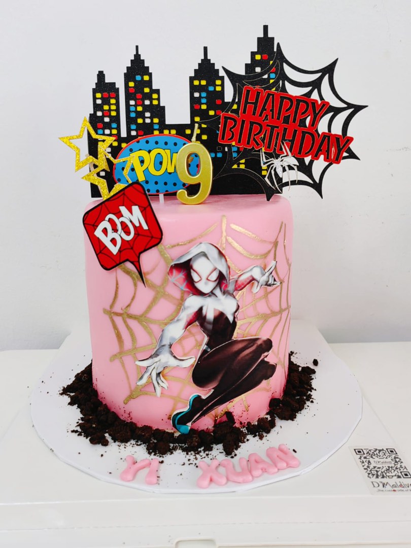 Spider Girl themed Birthday Cake, Food & Drinks, Homemade Bakes on ...