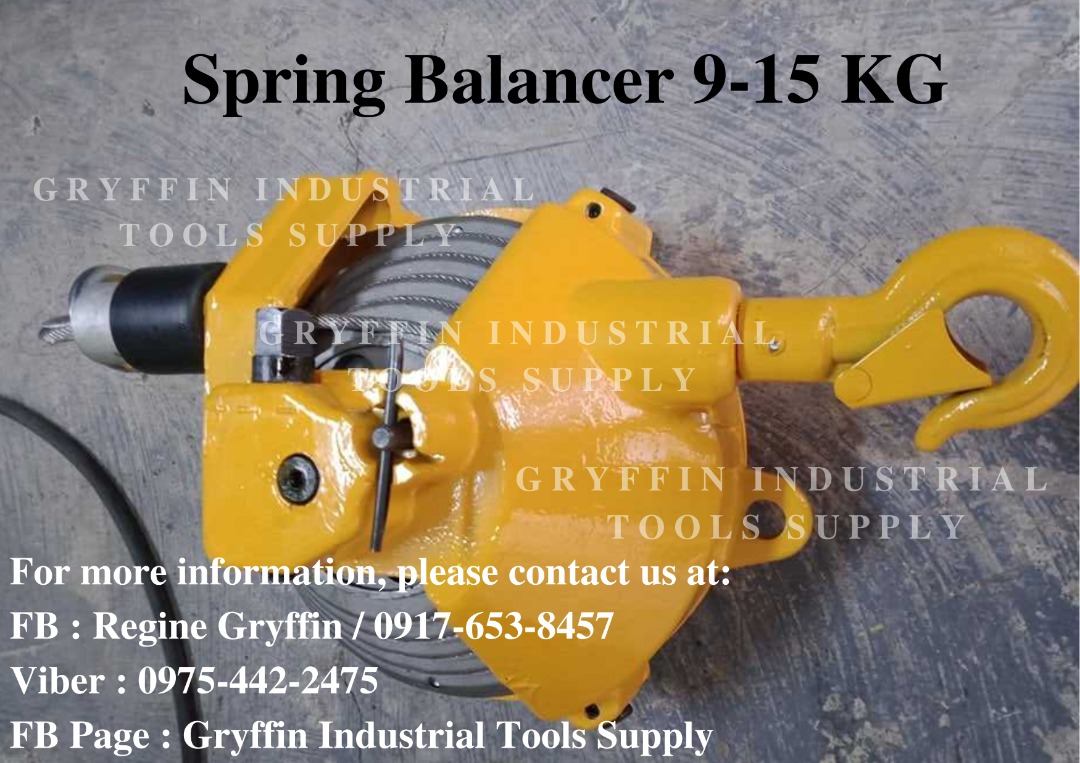 Spring Balancer 9-15 KG, Commercial & Industrial, Industrial Equipment ...