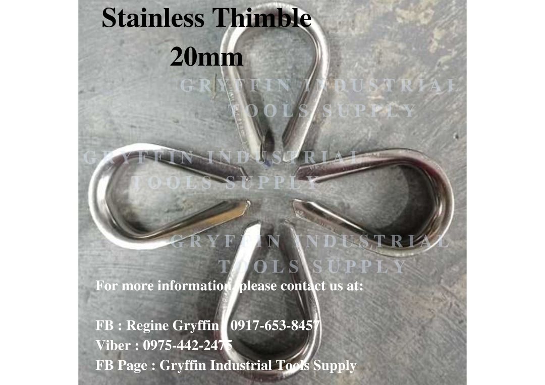 Stainless Thimble 20mm, Commercial & Industrial, Industrial Equipment ...