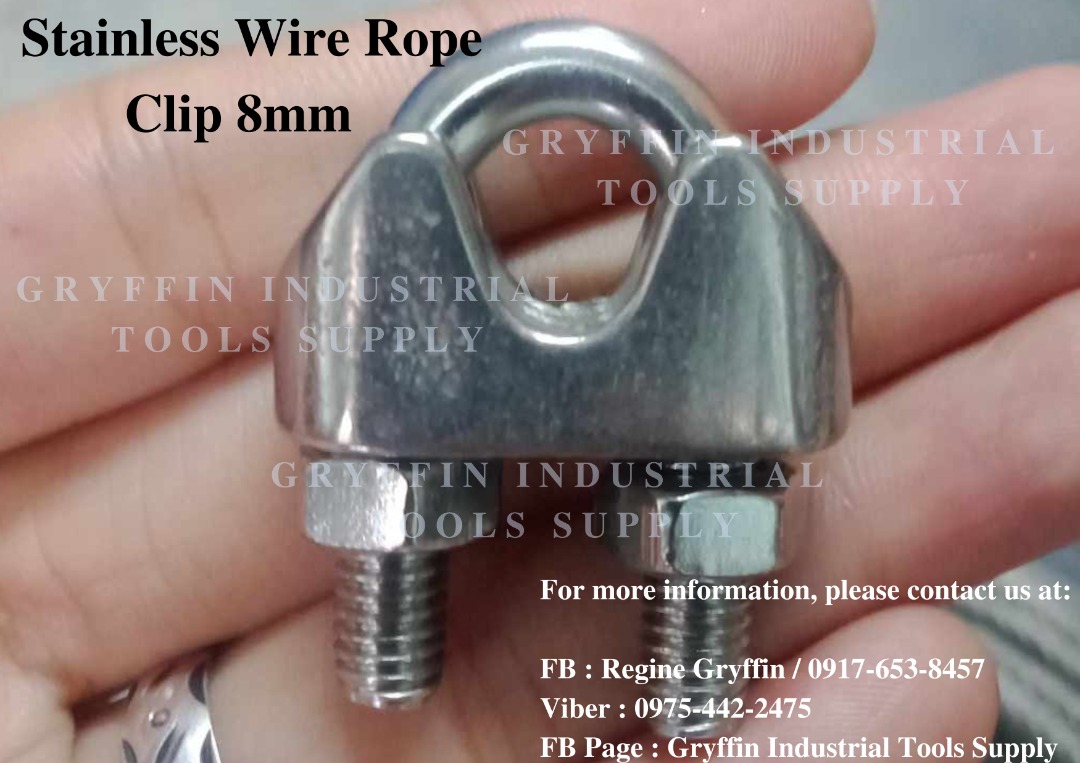 Stainless Wire Rope Clip 8mm, Commercial & Industrial, Industrial ...