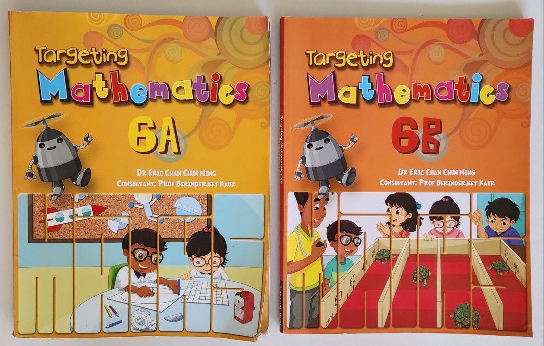 Targeting Mathematics 6A and 6B textbooks, Hobbies & Toys, Books ...