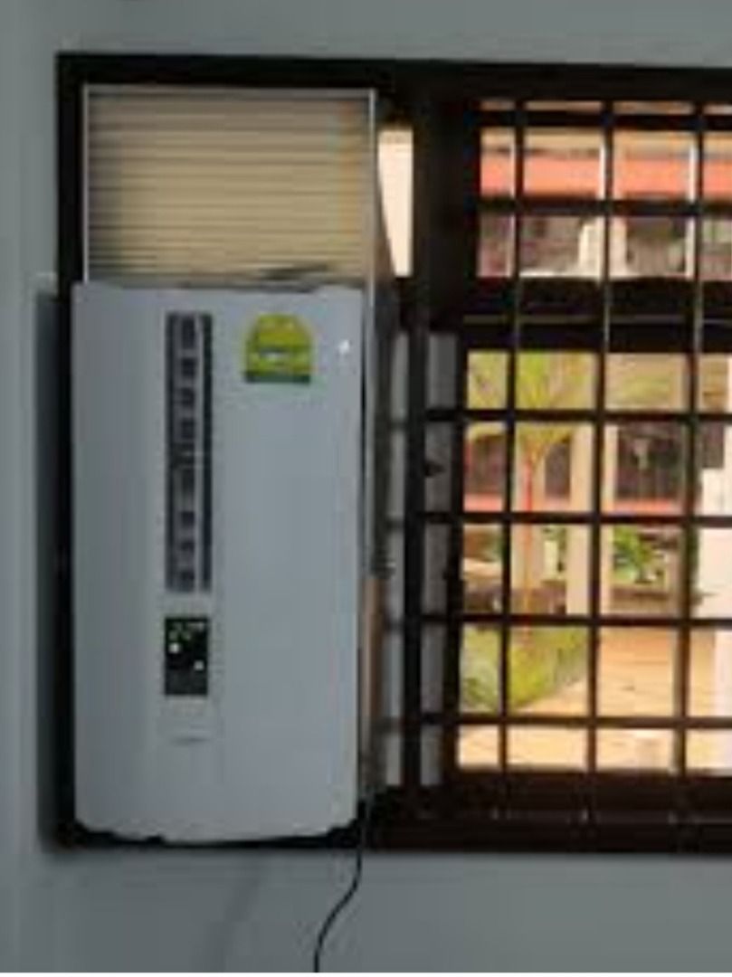 Techno 7000btu Casement Aircon used, TV & Home Appliances, Air ...