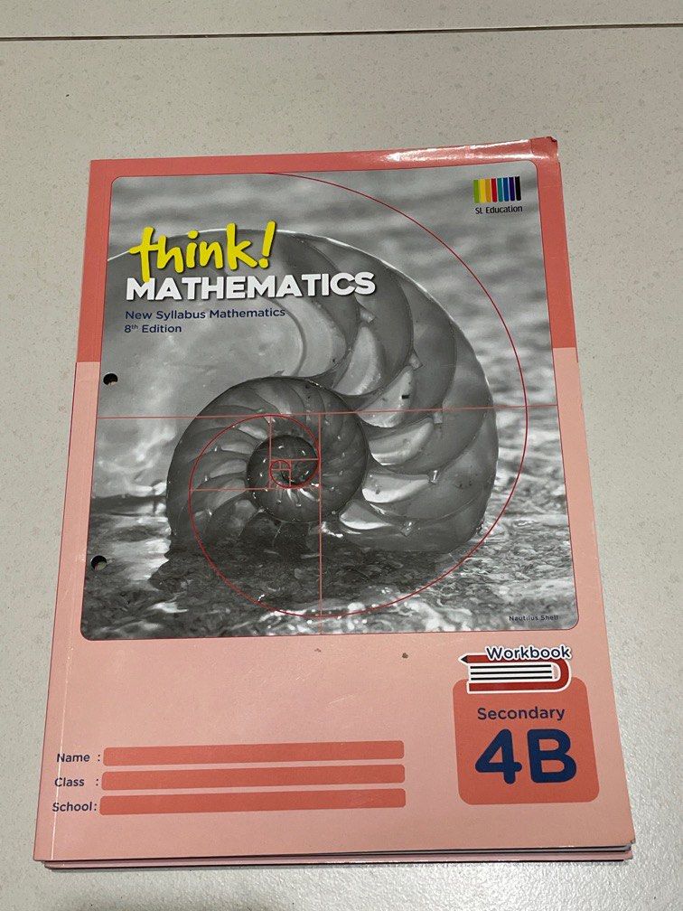 Think! mathematics textbook and workbook 4A and 4B, Hobbies & Toys ...