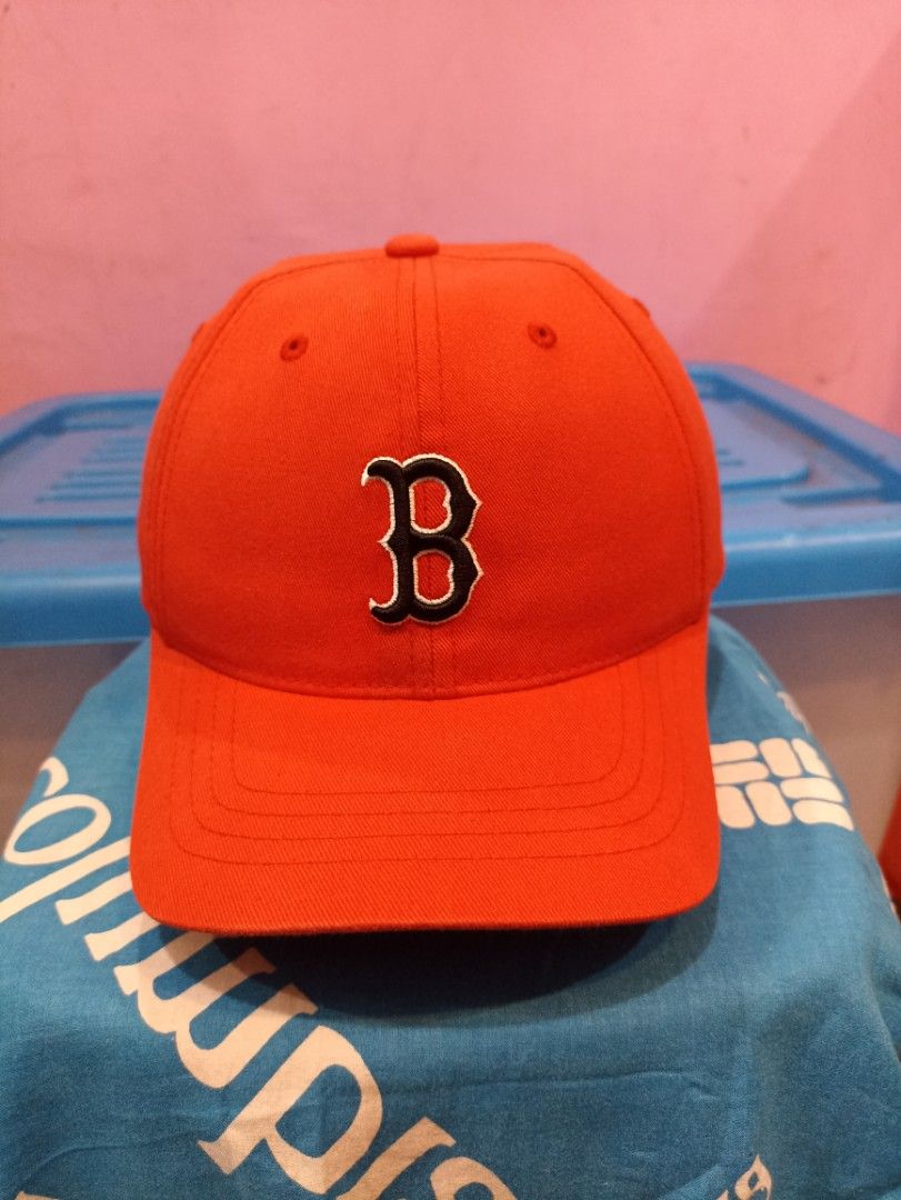 Topi MLB Anak Original Logo B Merah, Fesyen Pria, Aksesoris, Topi di ...