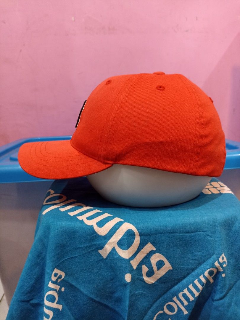 Topi MLB Anak Original Logo B Merah, Fesyen Pria, Aksesoris, Topi di ...
