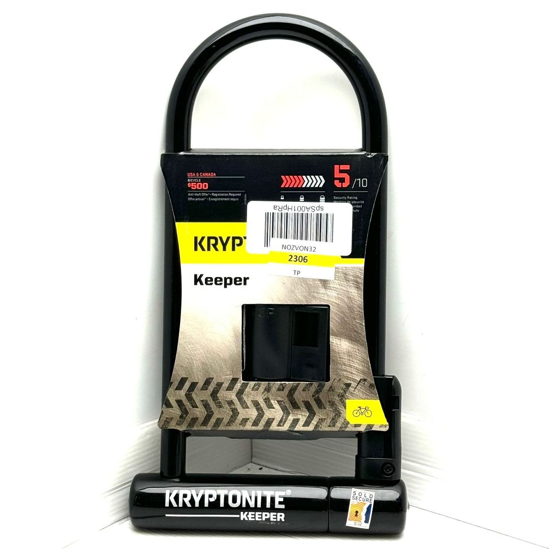 TP-Kryptonite Keeper 12mm U-Lock with FlexFrame-U Bracket (Brand New ...