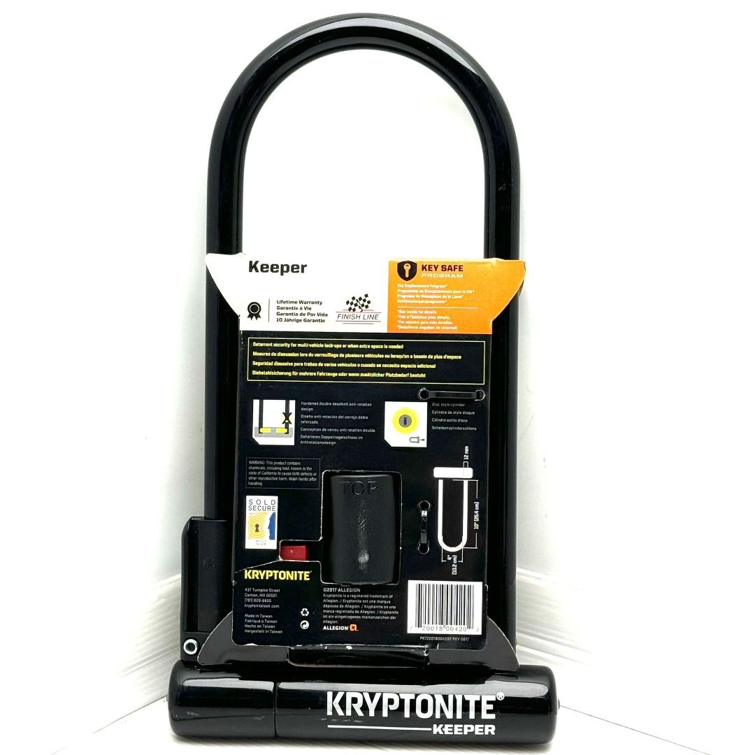 TP-Kryptonite Keeper 12mm U-Lock with FlexFrame-U Bracket (Brand New), Furniture & Home Living ...